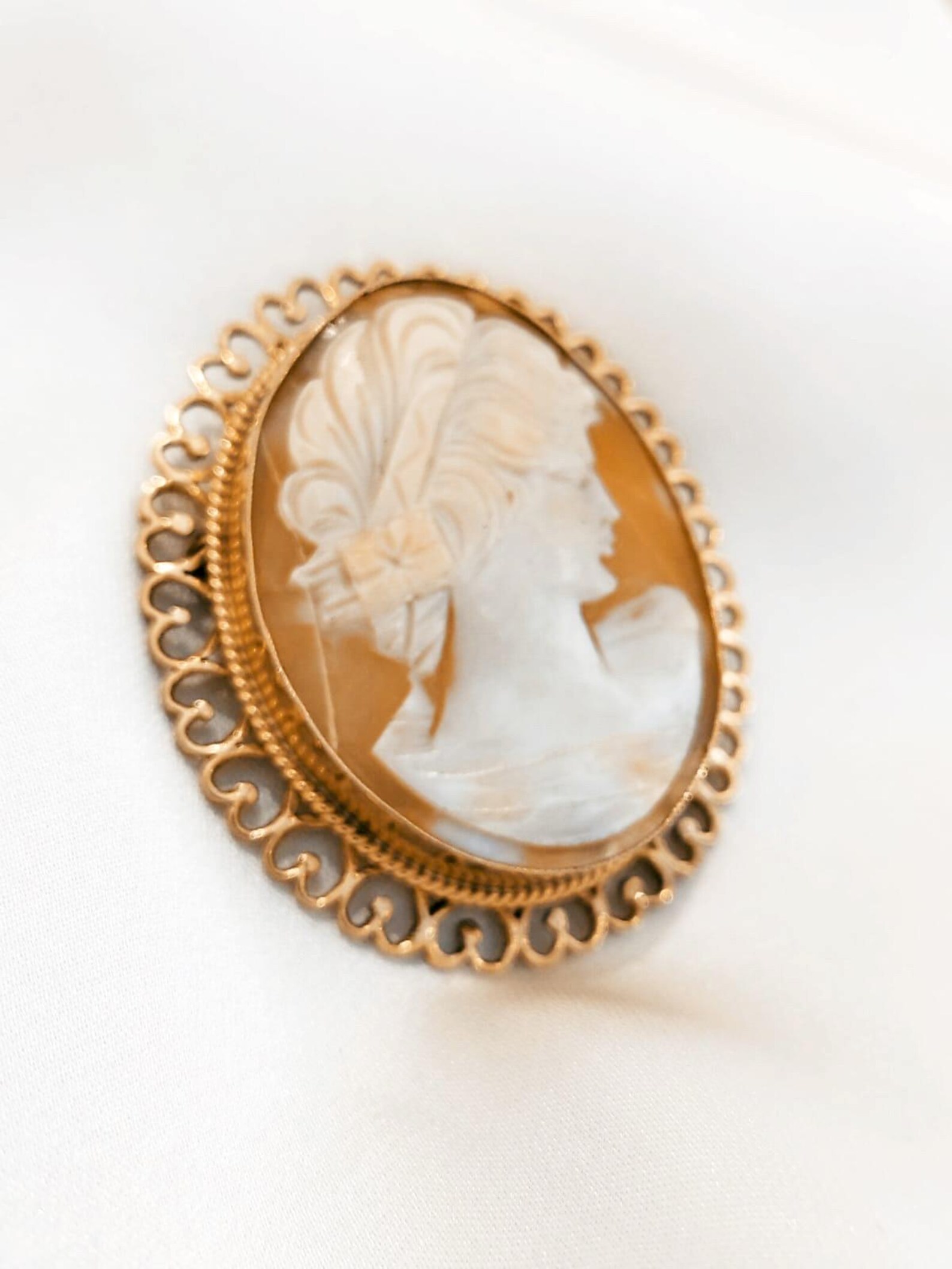 Antique 10K Gold Cameo Pendant, Antique Victorian Era Cameo Lady, Old ...