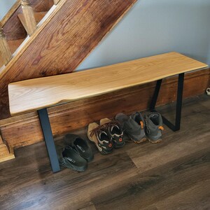 Live Edge Bench / Side Table - Etsy