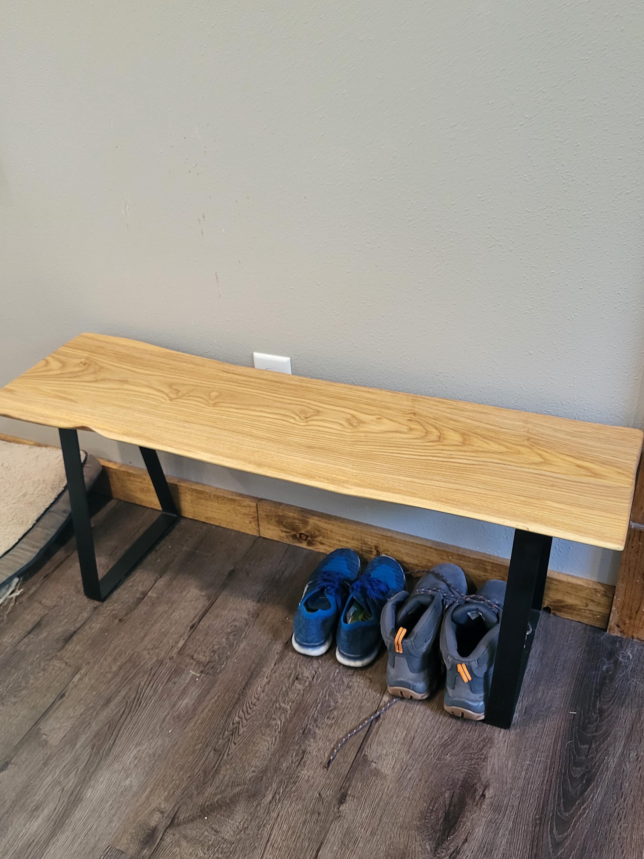 Live Edge Bench / Side Table - Etsy