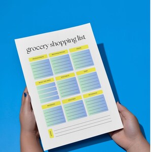 Mom's Grocery Shopping List, Grocery List, Digital Grocery List ...