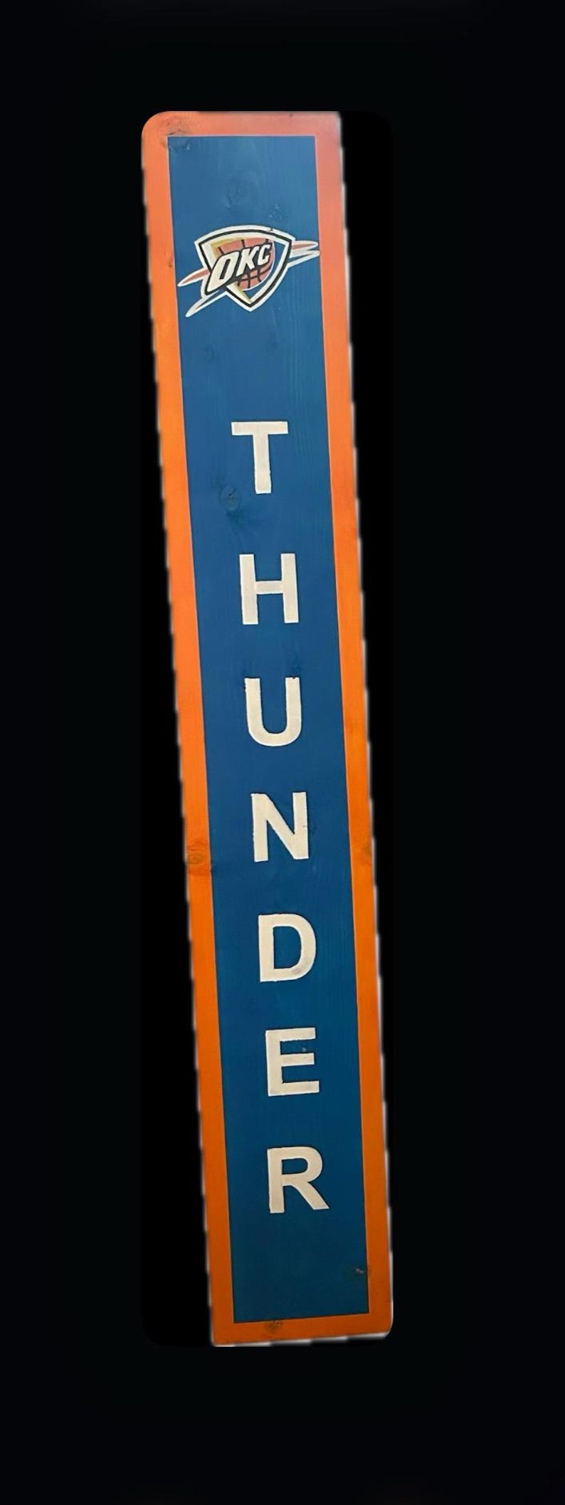 OKC Thunder Porch Leaner Sign - Etsy