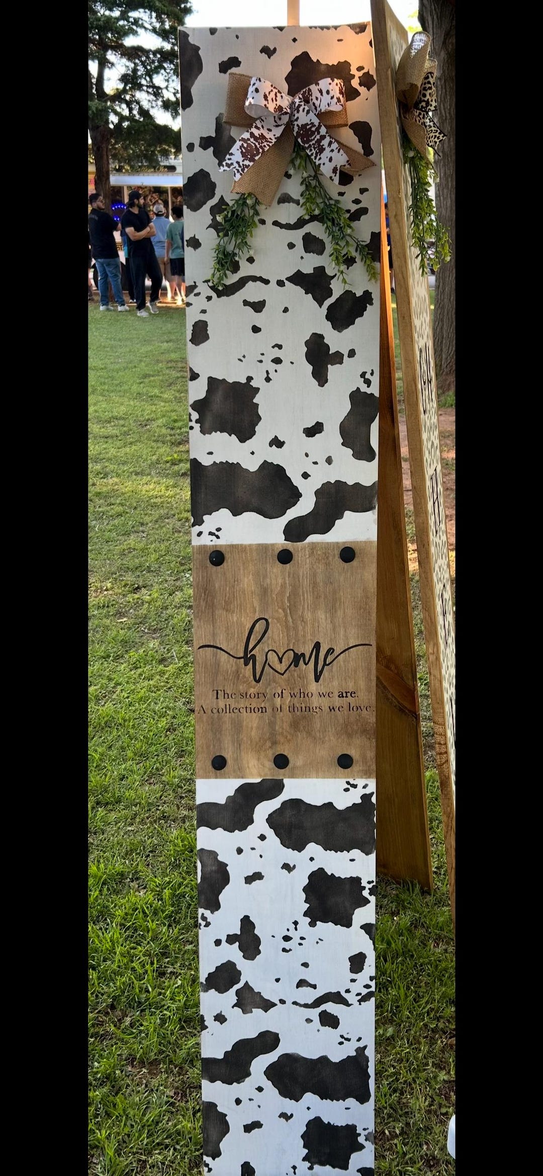 Cow Print Porch Leaner Sign. - Etsy