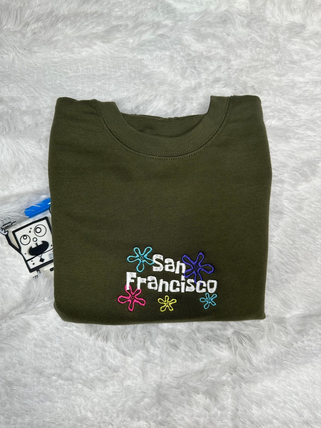 San Francisco, Cute, Spongebob, Sweater, Crewneck, Fashion, Funny ...