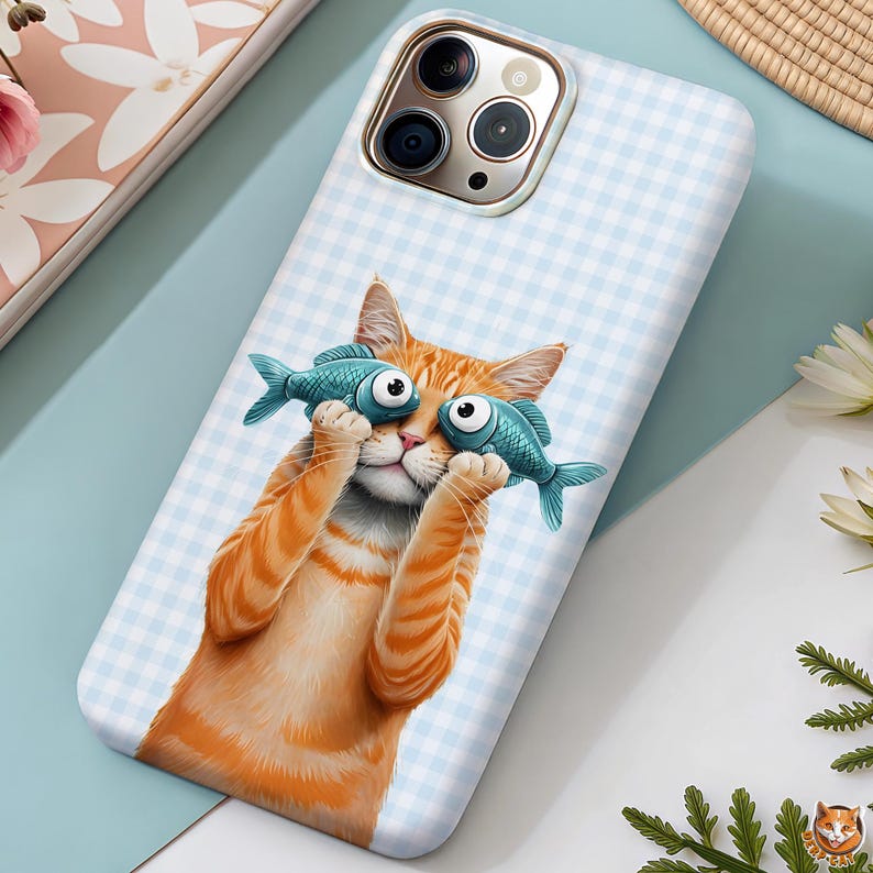 Funny Orange Cat Phone Case | Ginger Tabby Cover for Cat Lover | iPhone ...