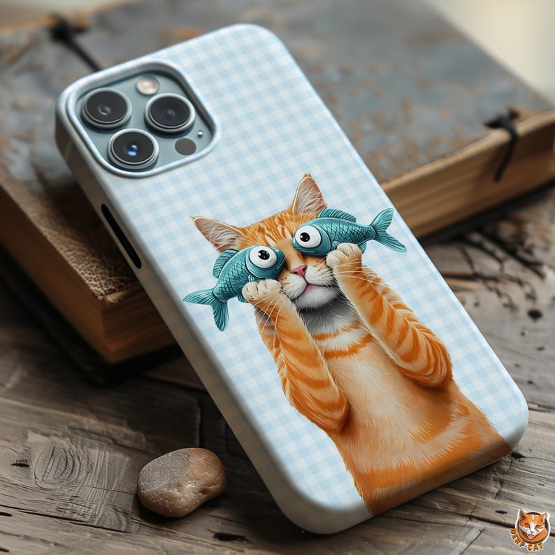 Funny Orange Cat Phone Case | Ginger Tabby Cover for Cat Lover | iPhone ...