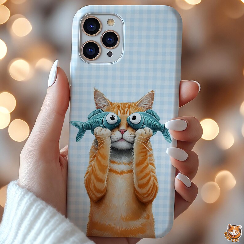 Funny Orange Cat Phone Case | Ginger Tabby Cover for Cat Lover | iPhone ...