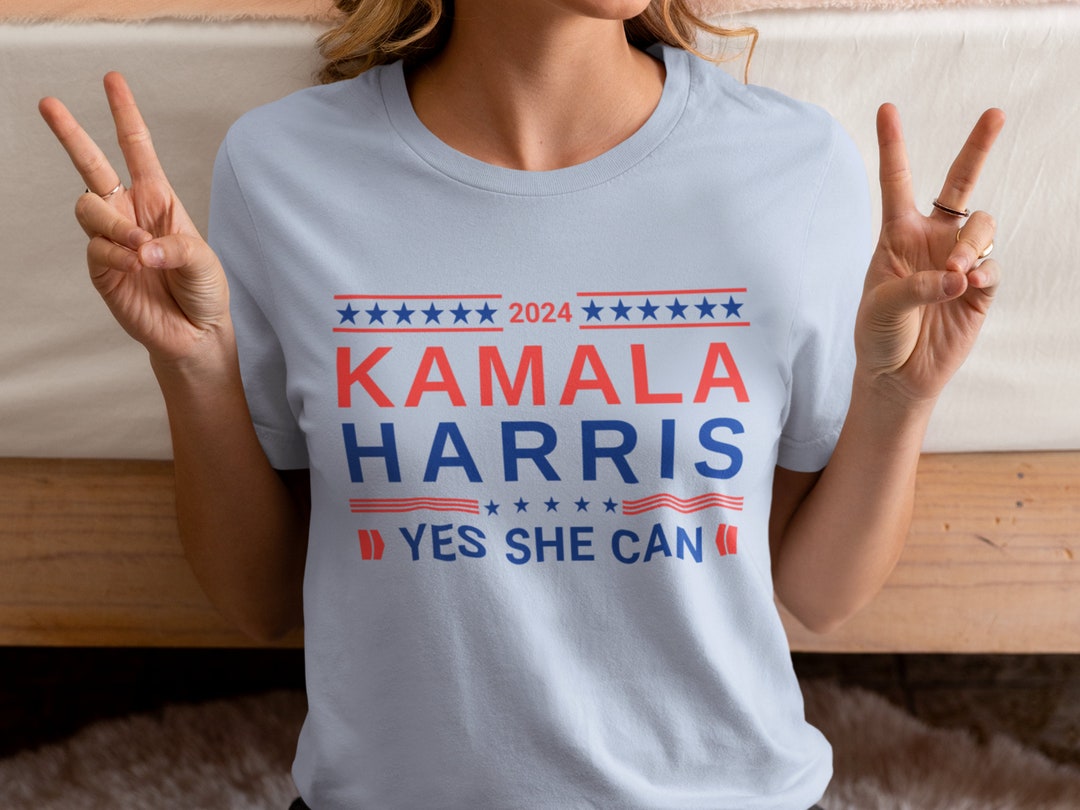 Kamala Harris Yes She Can Shirt, Kamal Harris Shirt, 2024 Election ...