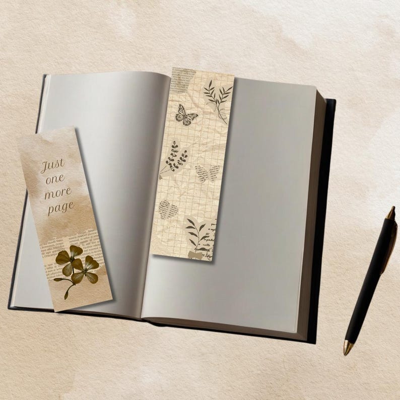 Autumn Essence: Brown Bookmarks. Printable. - Etsy