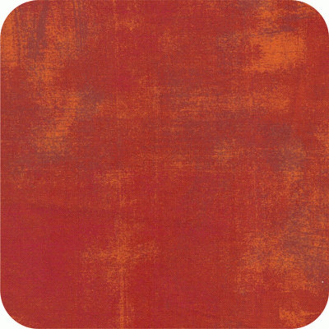 Grunge Quilt Fabric by Moda Fabrics 1/2 Yard Cut 30150 285 Dk Orange ...