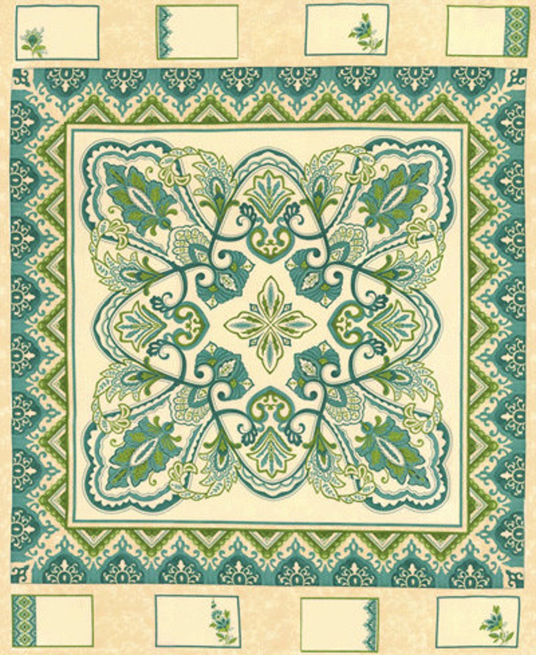 Plush Panel Cotton Fabric by Sandy Gervais for Moda Fabrics - #17890 11 ...
