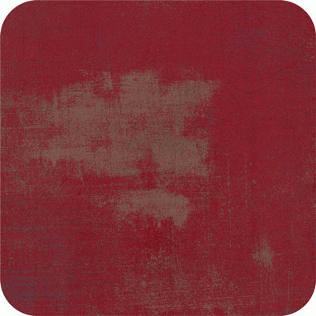 Grunge Quilt Fabric by Moda Fabrics - 1/2 Yard Cut - #30150 82 - Dk Red ...