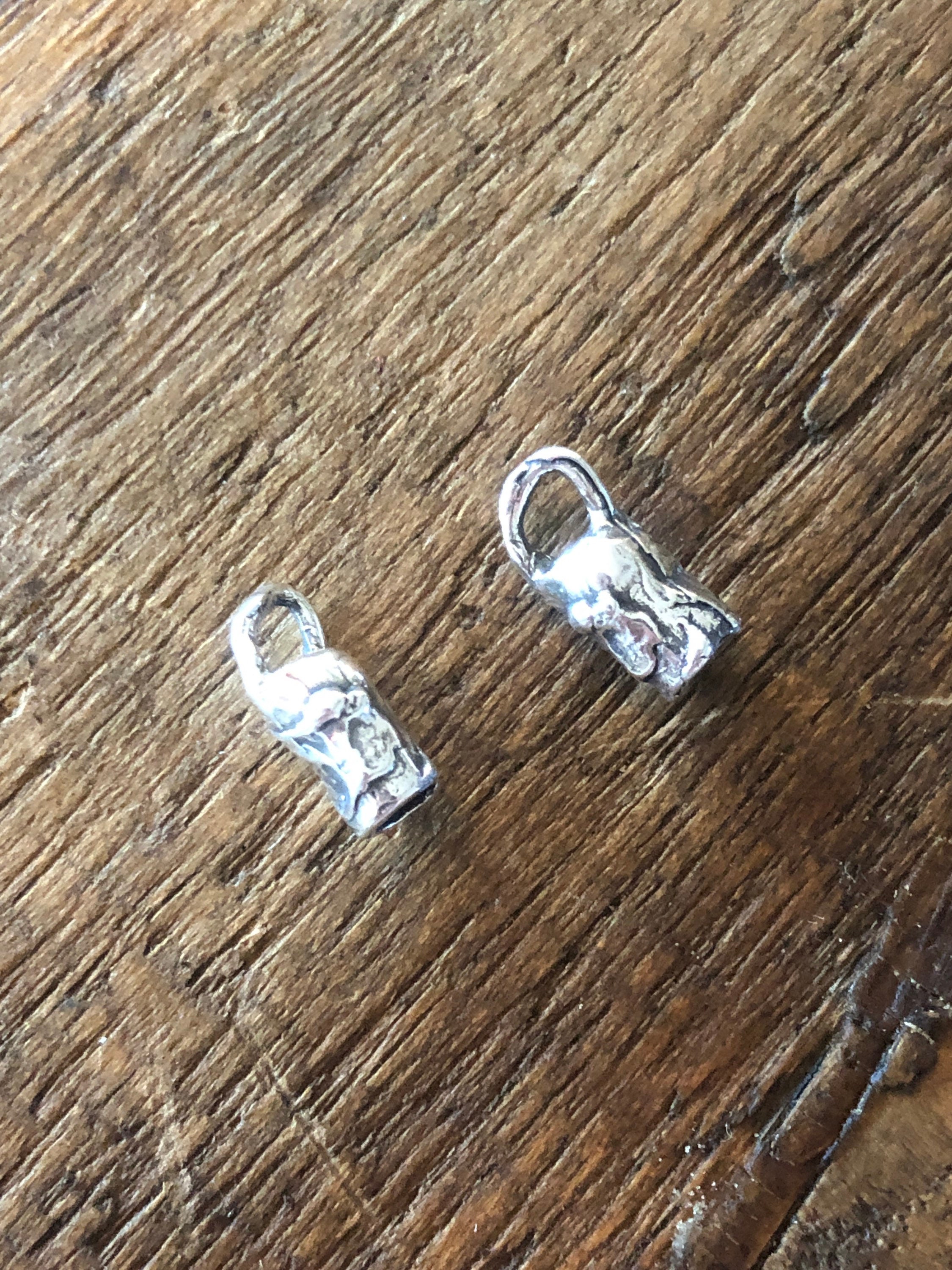 Leather End Cap 3 Mm Sterling Silver 002/EC06 - Etsy