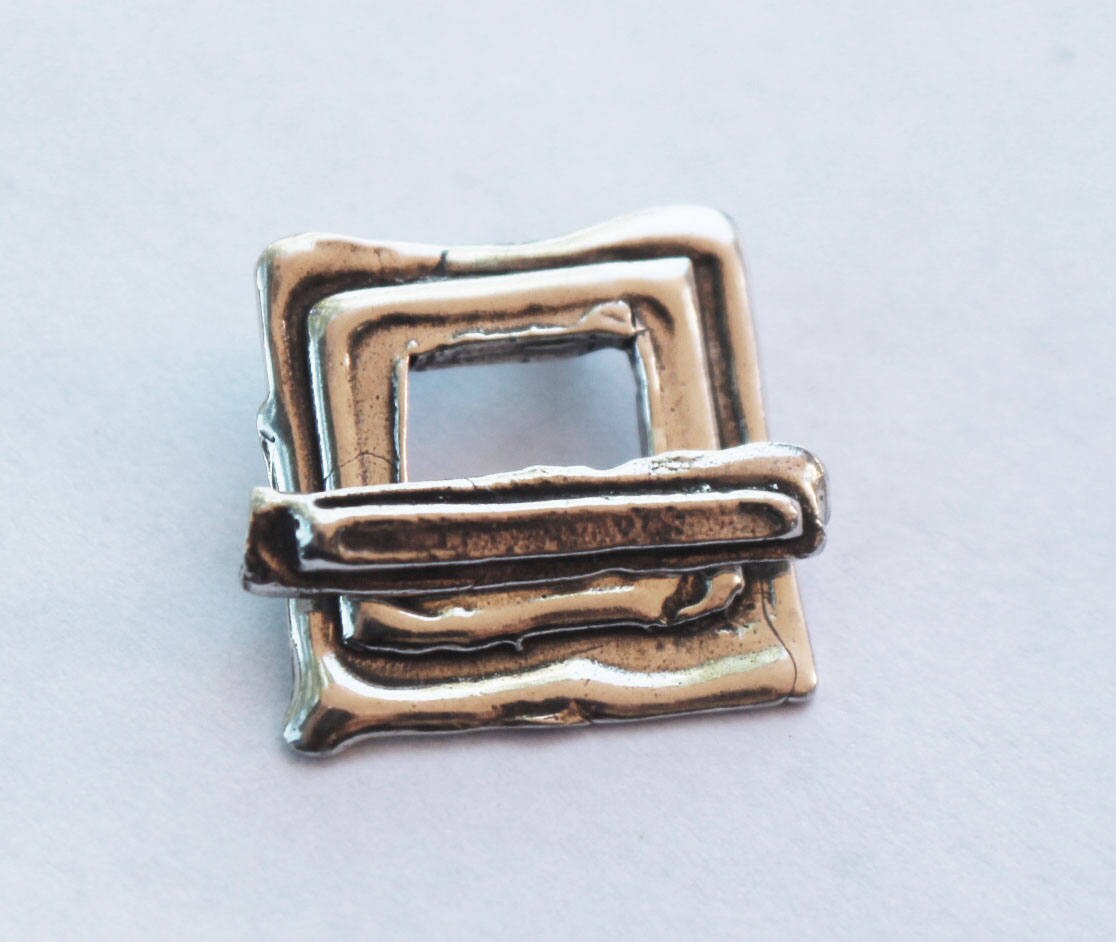 Layered Toggle Square Rustic Handmade Toggle T50 | Etsy