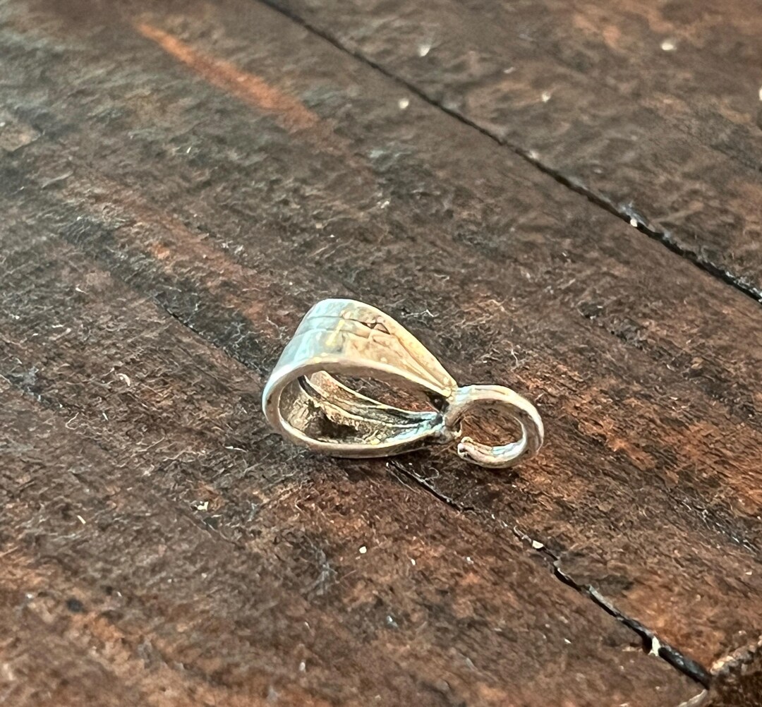 Bail Simple Sterling Silver Charm Bail - Etsy