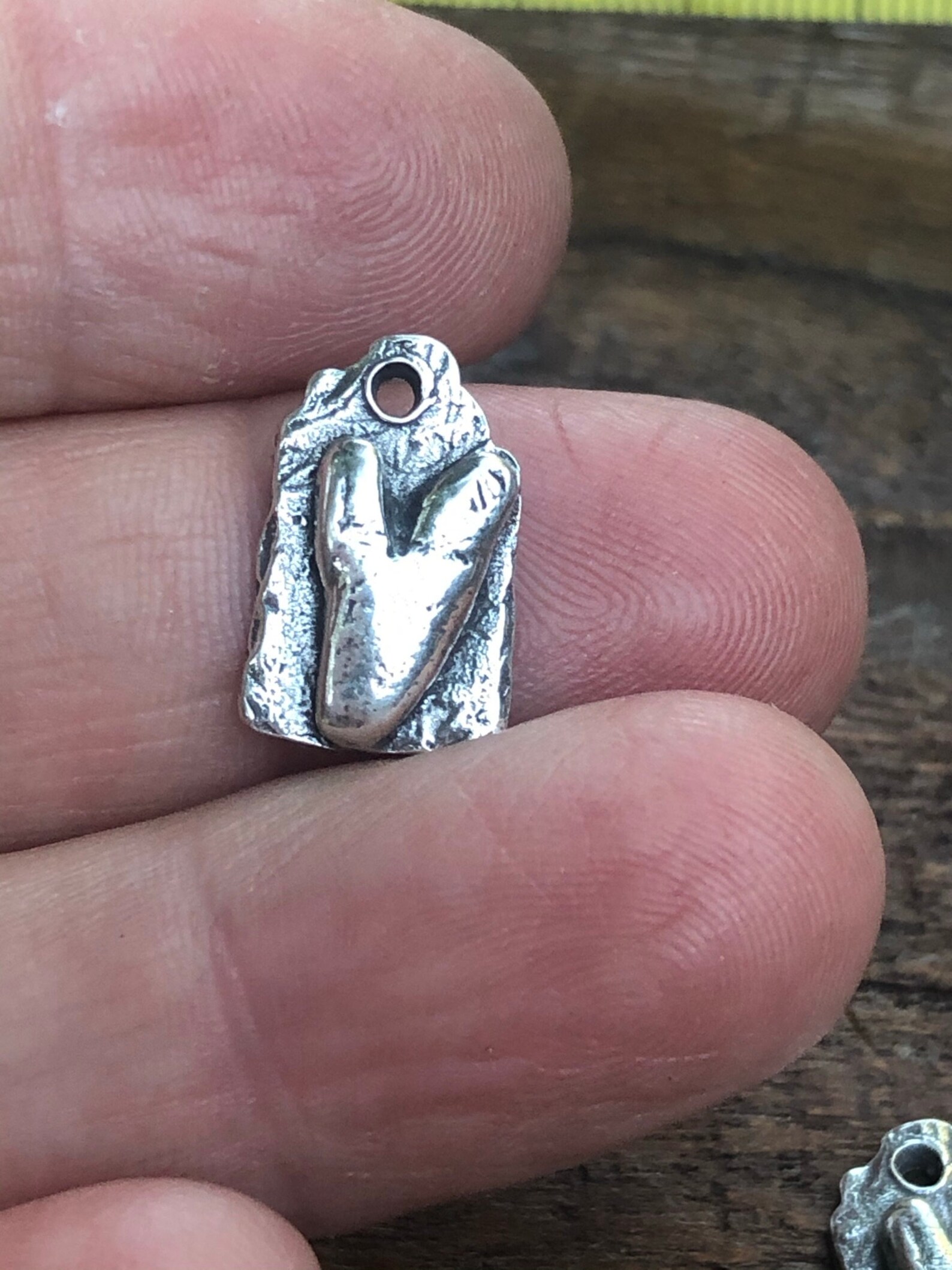 Heart Charm Tag Sterling Silver /CH26 - Etsy