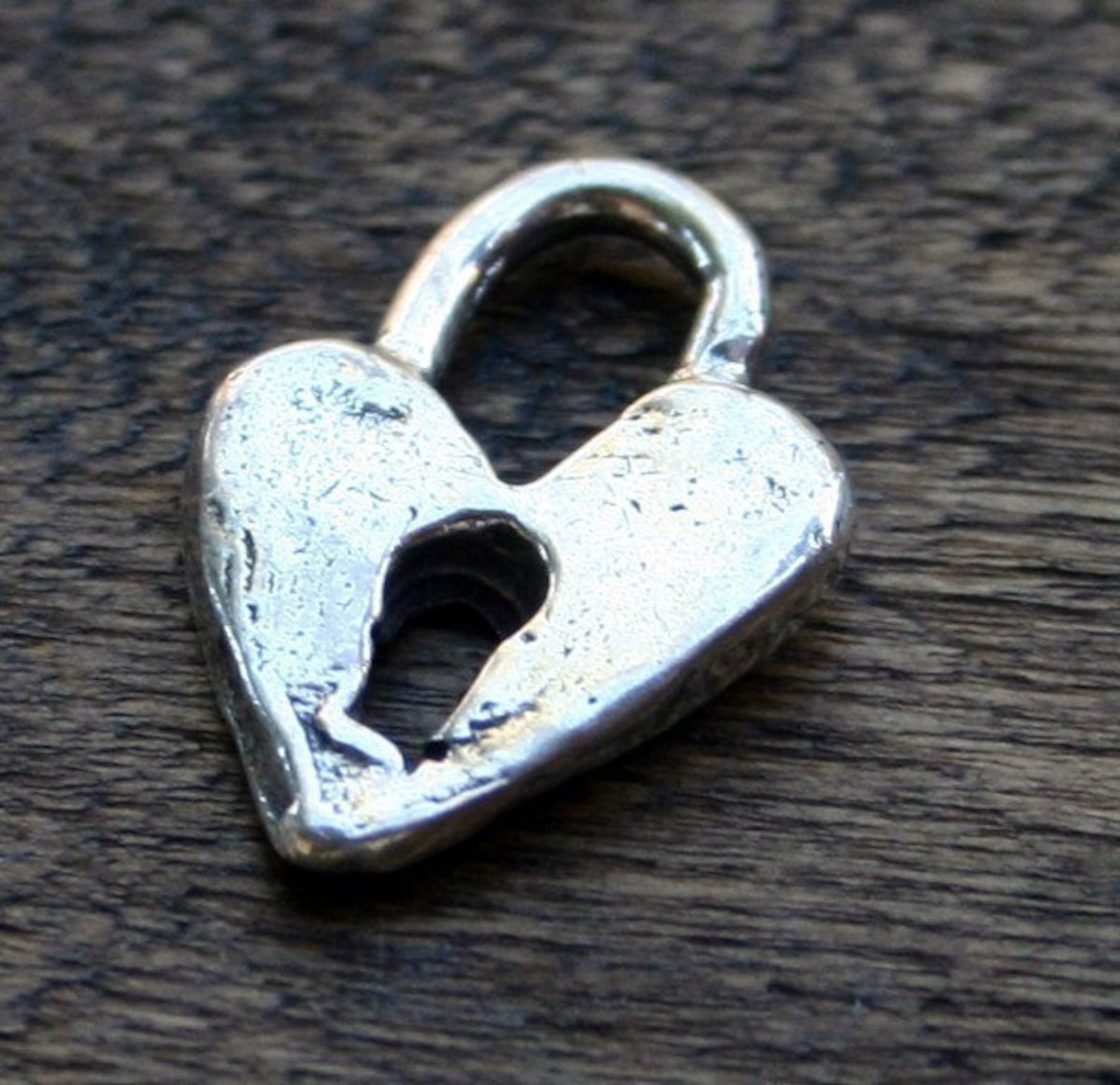 Charm Heart Lock Artisan Handcrafted /CH107 - Etsy