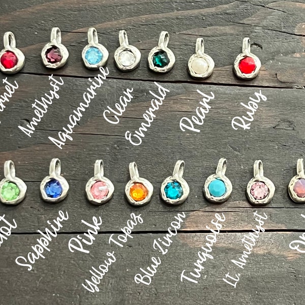 Birthstone Charms - Etsy