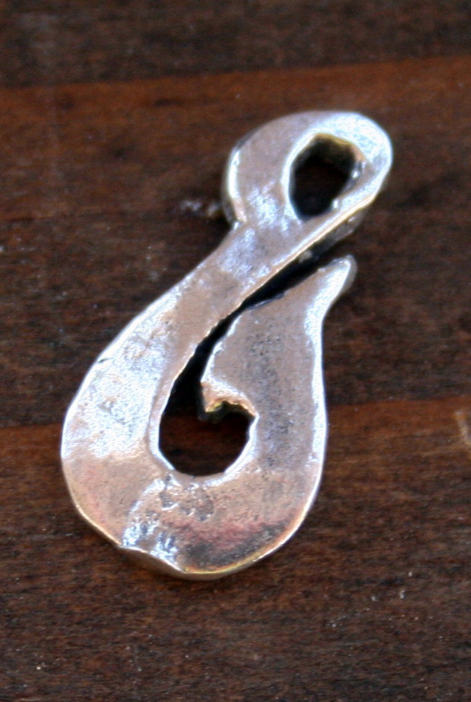 Maori Artisan Made Fish Hook Symbol Sterling Silver Charm - Etsy