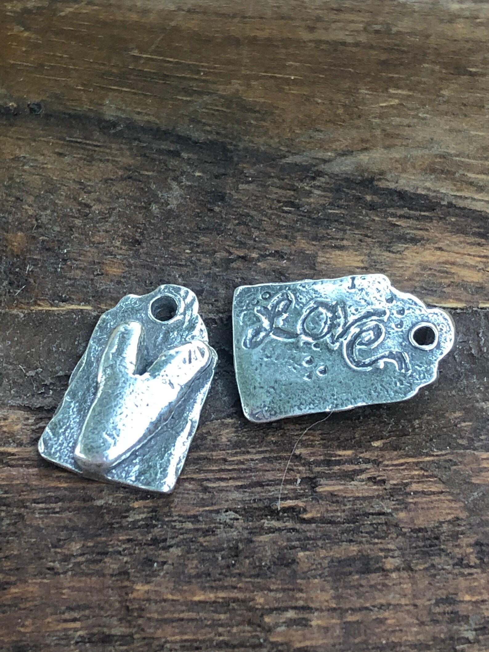 Heart Charm Tag Sterling Silver /CH26 - Etsy