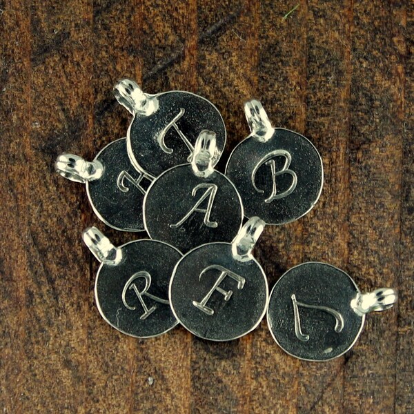 Initial Charm - Etsy