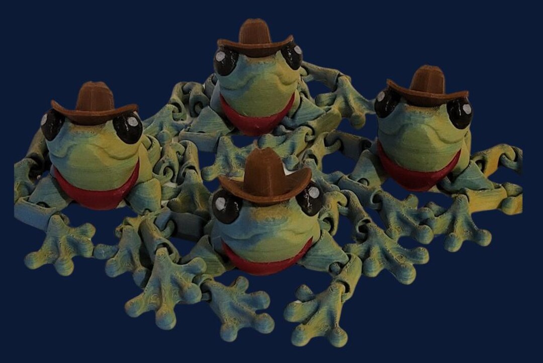 Yeehaw Cowboy Frog - Etsy