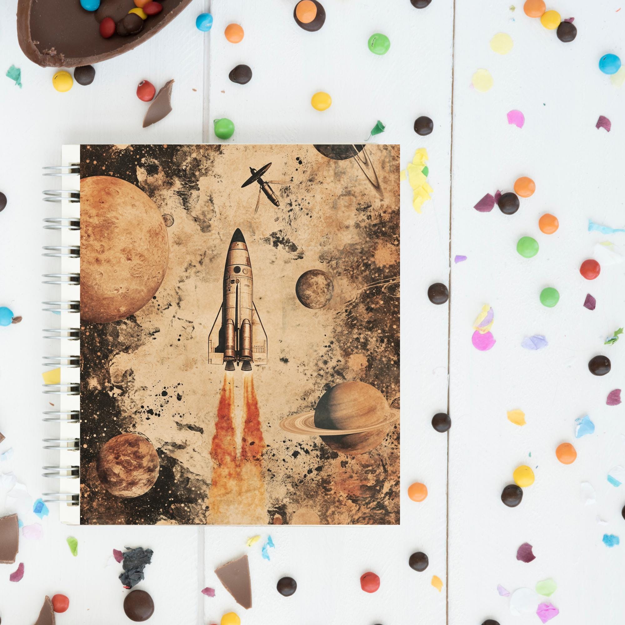 23 Vintage Space Exploration Scrapbooking Papers – Digital Download - Etsy
