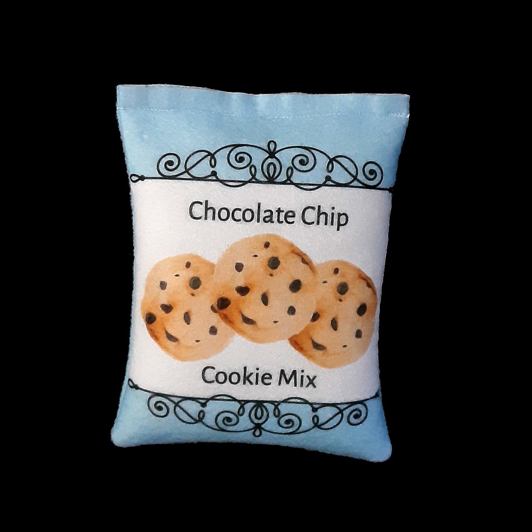 Chocolate Chip Cookie Mix Felt Toy – Pretend Play Food for Kids ...
