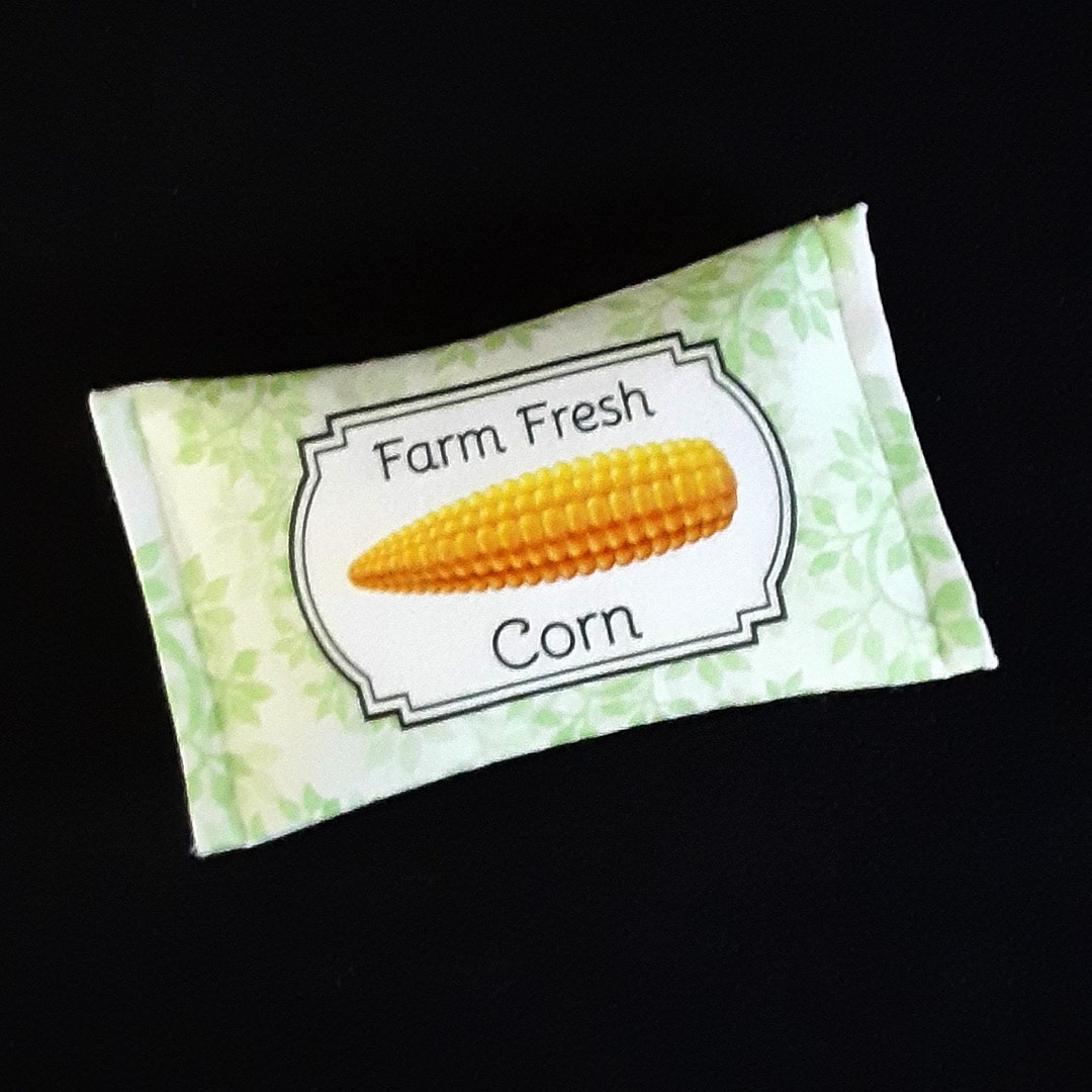 Felt Food Corn Bag for Pretend Food Play, Pretend Food for Play Kitchen ...