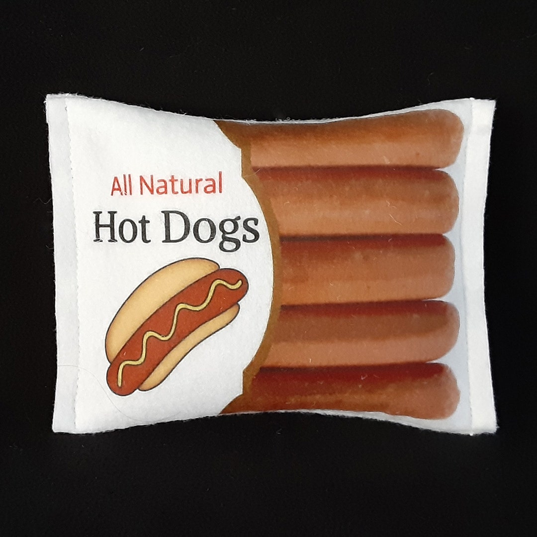 Felt Food Hot Dog Package for Pretend Food Play, Pretend Food for Play Kitchen Grocery Stores ...
