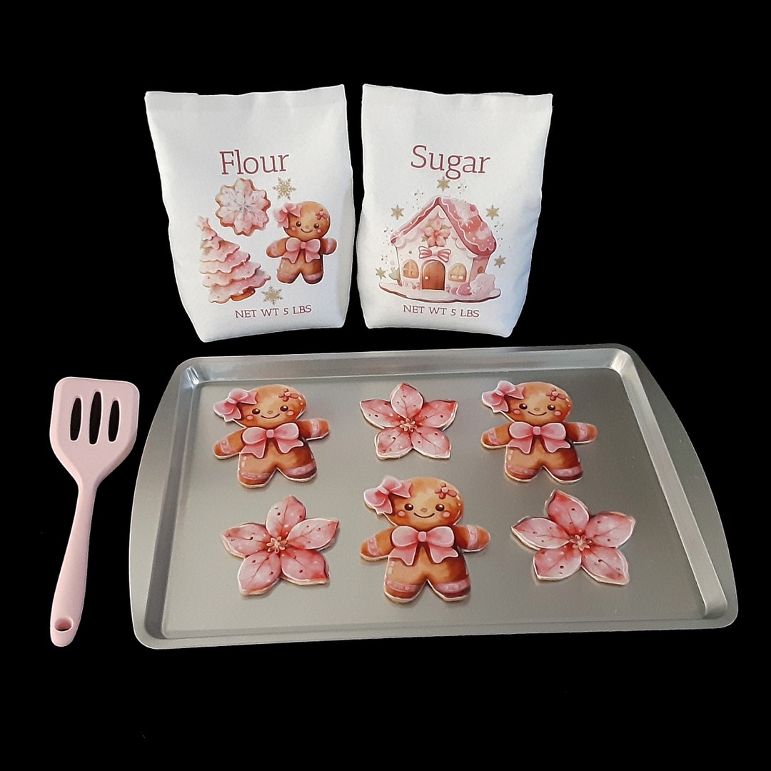 Felt Food Holiday Cookie Baking Set for Pretend Food Play, Pretend Food ...