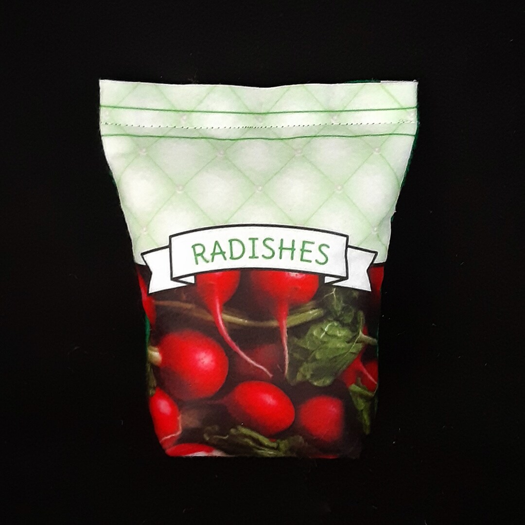 Felt Food Radish Bag for Pretend Food Play, Produce Pretend Food for ...