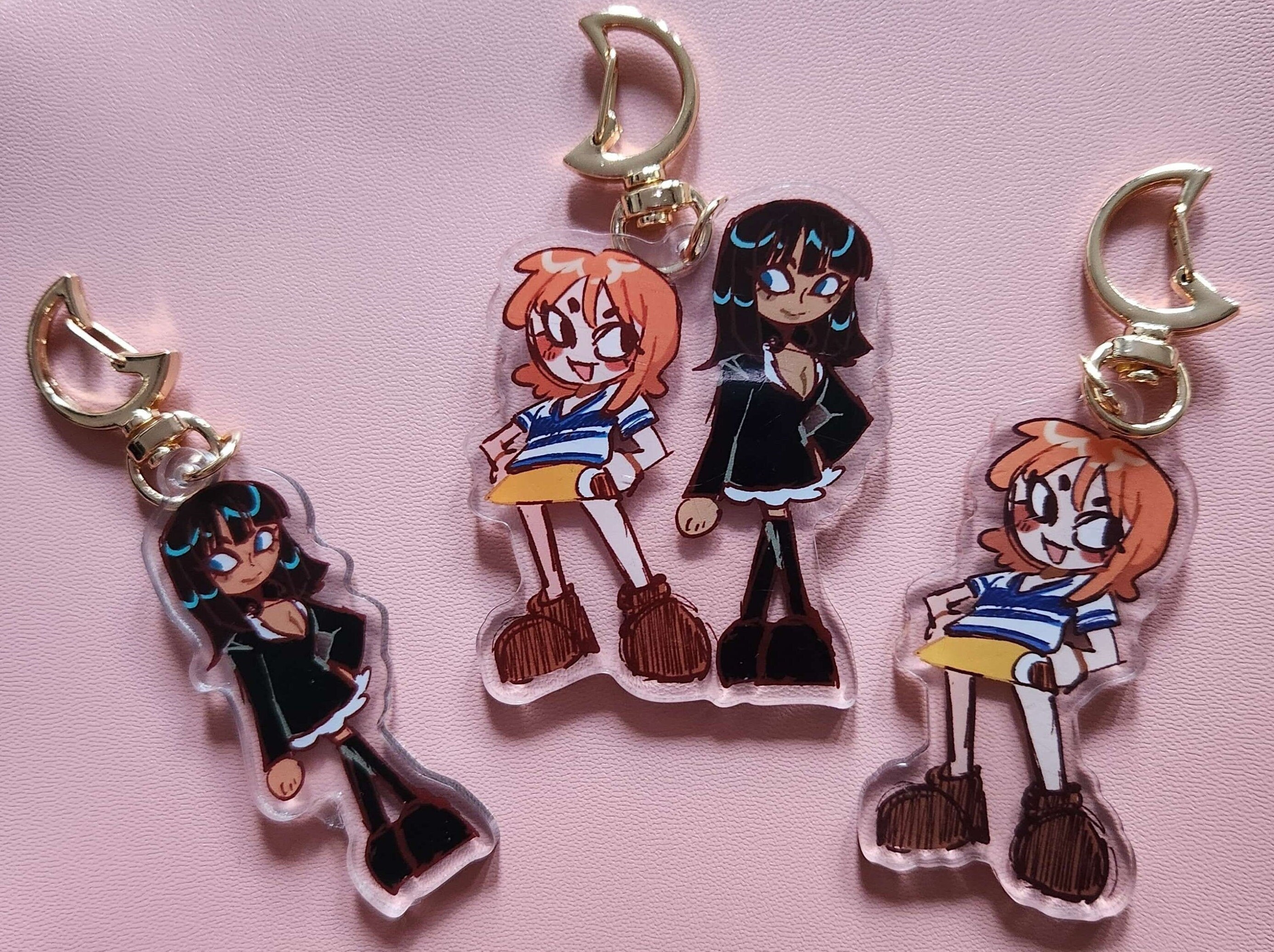 One Piece Nami and Robin Keychains Acrylic Charms - Etsy