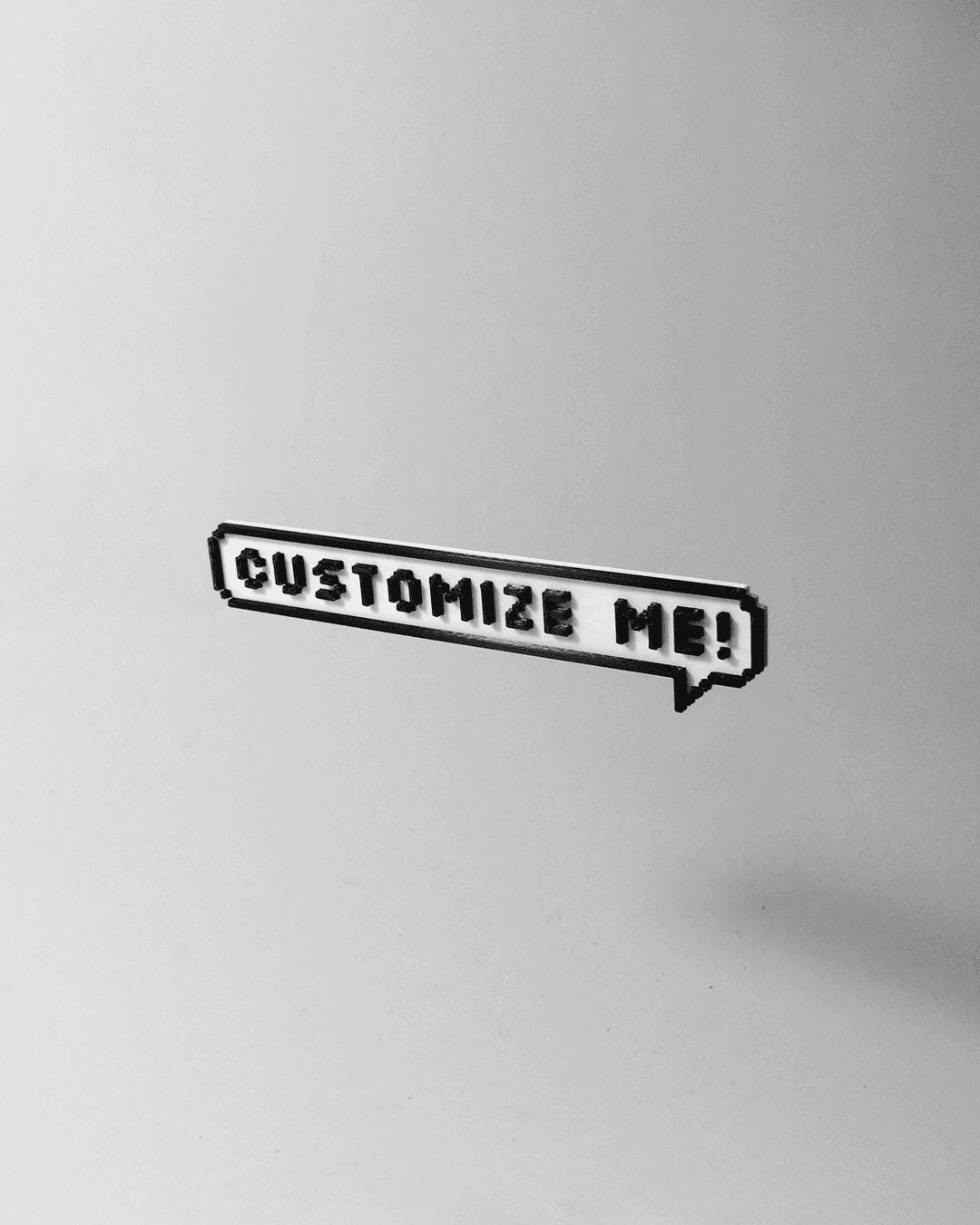 Customizable 8-bit Speech Bubble - Etsy UK