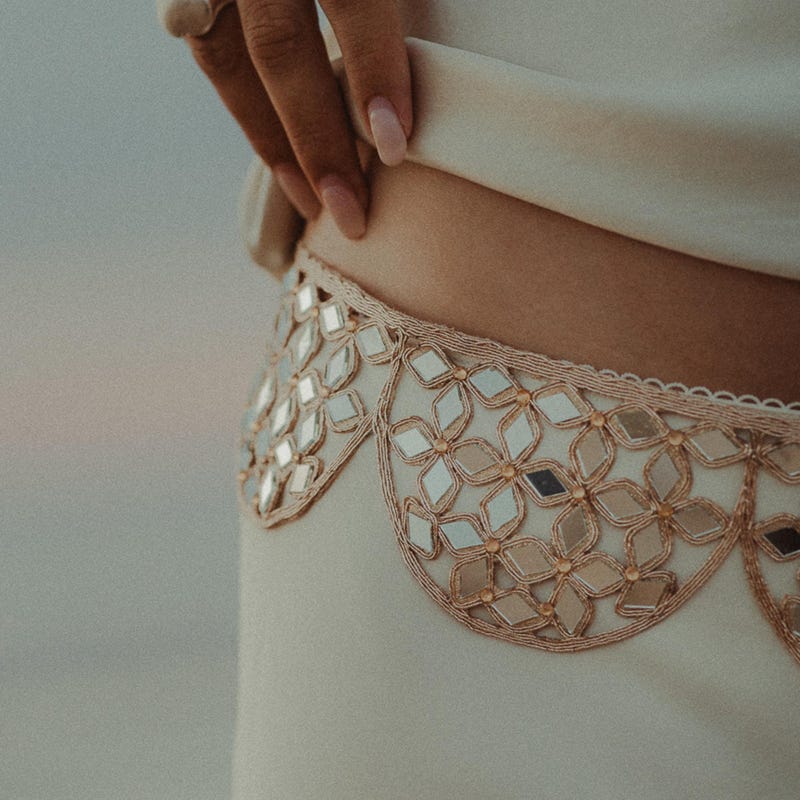 Gold Chain Mirror Belt - Etsy UK