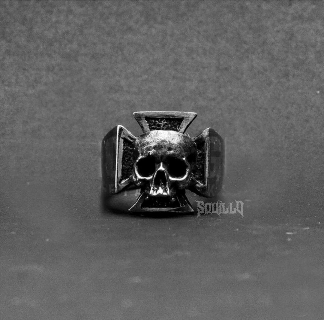 Chopper Skull Squillo Metal Ring - Etsy