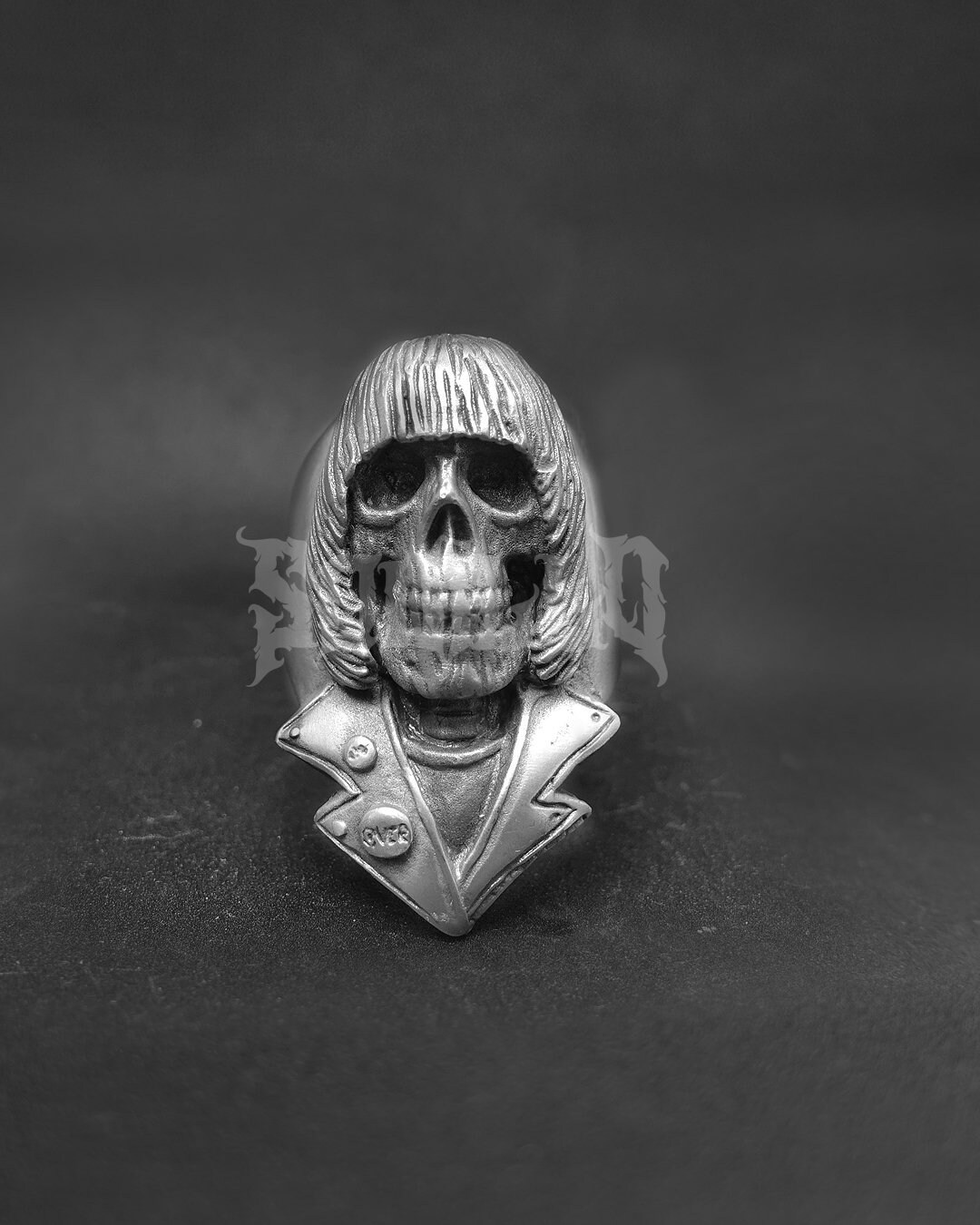 Joey Skull Ramones Squillo Metal Ring - Etsy