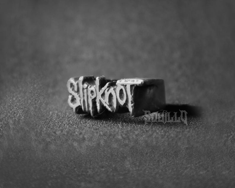 Slipknot Font Music Squillo Metal Ring - Etsy