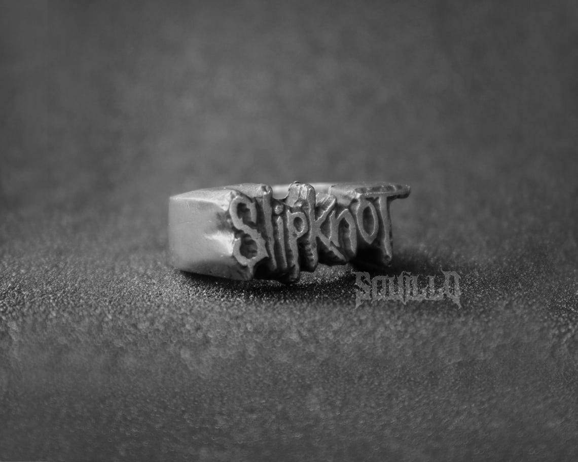 Slipknot Font Music Squillo Metal Ring - Etsy