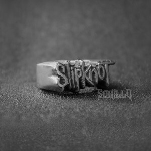 Slipknot Font Music Squillo Metal Ring - Etsy