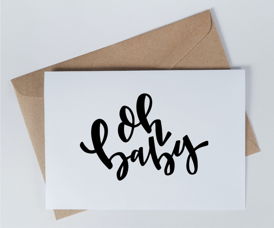 Oh Baby Hand Lettered Digital Download - Etsy