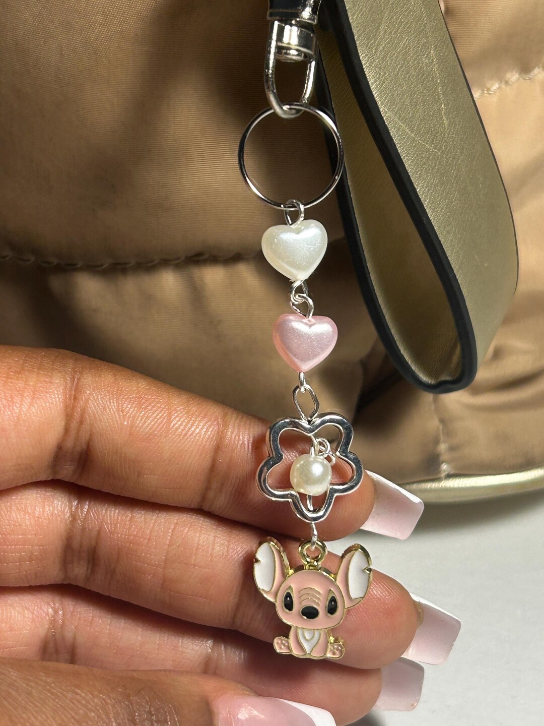 Pink Angel Keychain | New, for Her, Bag Charms - Etsy