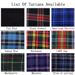 Scottish 5 Yards Tartan Kilt Traditional Highland Handmade Kilt Casual ...