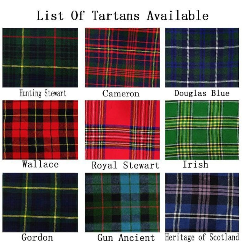 Scottish 5 Yards Tartan Kilt Traditional Highland Handmade Kilt Casual ...