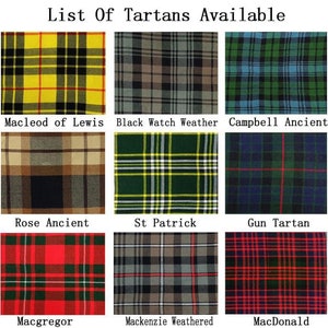 Scottish 5 Yards Tartan Kilt Traditional Highland Handmade Kilt Casual ...