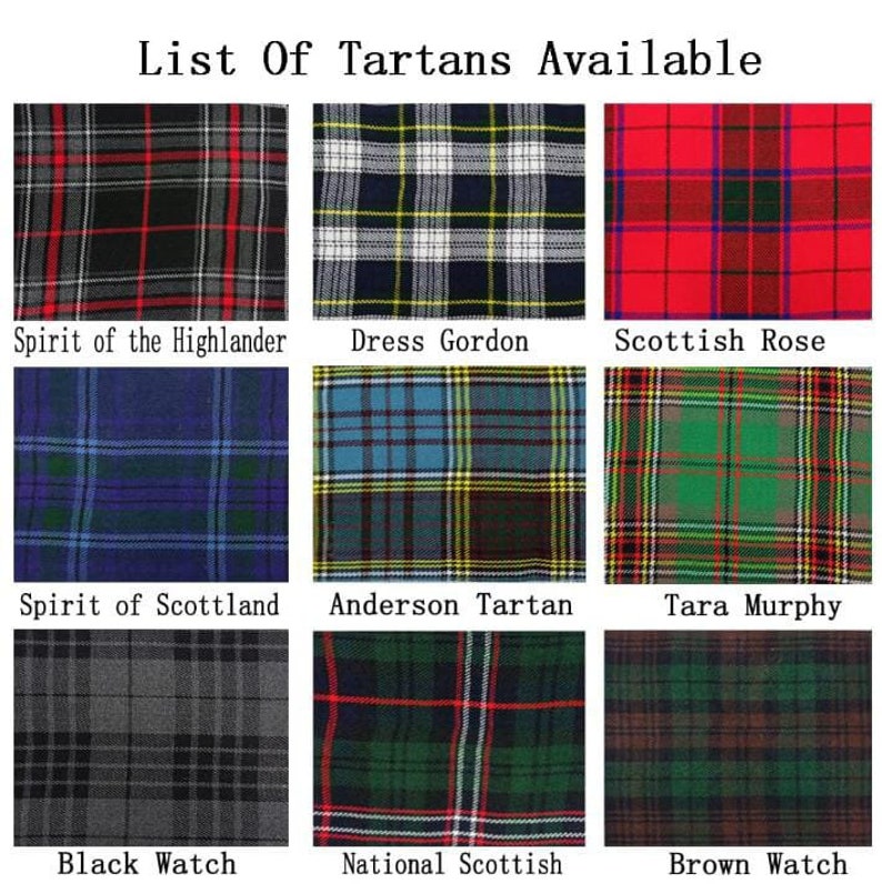 Scottish 5 Yards Tartan Kilt Traditional Highland Handmade Kilt Casual ...
