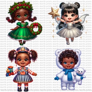 26 PNG Christmas Babies Clipart , Painted Christmas Clipart , Christmas ...