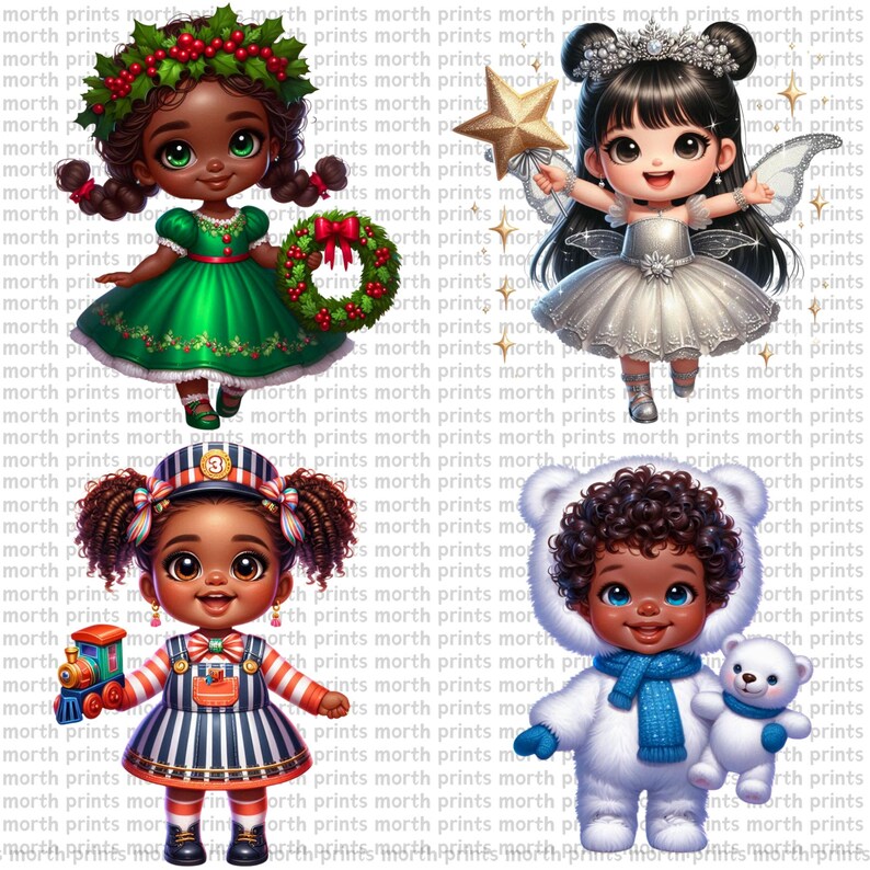 26 PNG Christmas Babies Clipart Painted Christmas Clipart Christmas ...