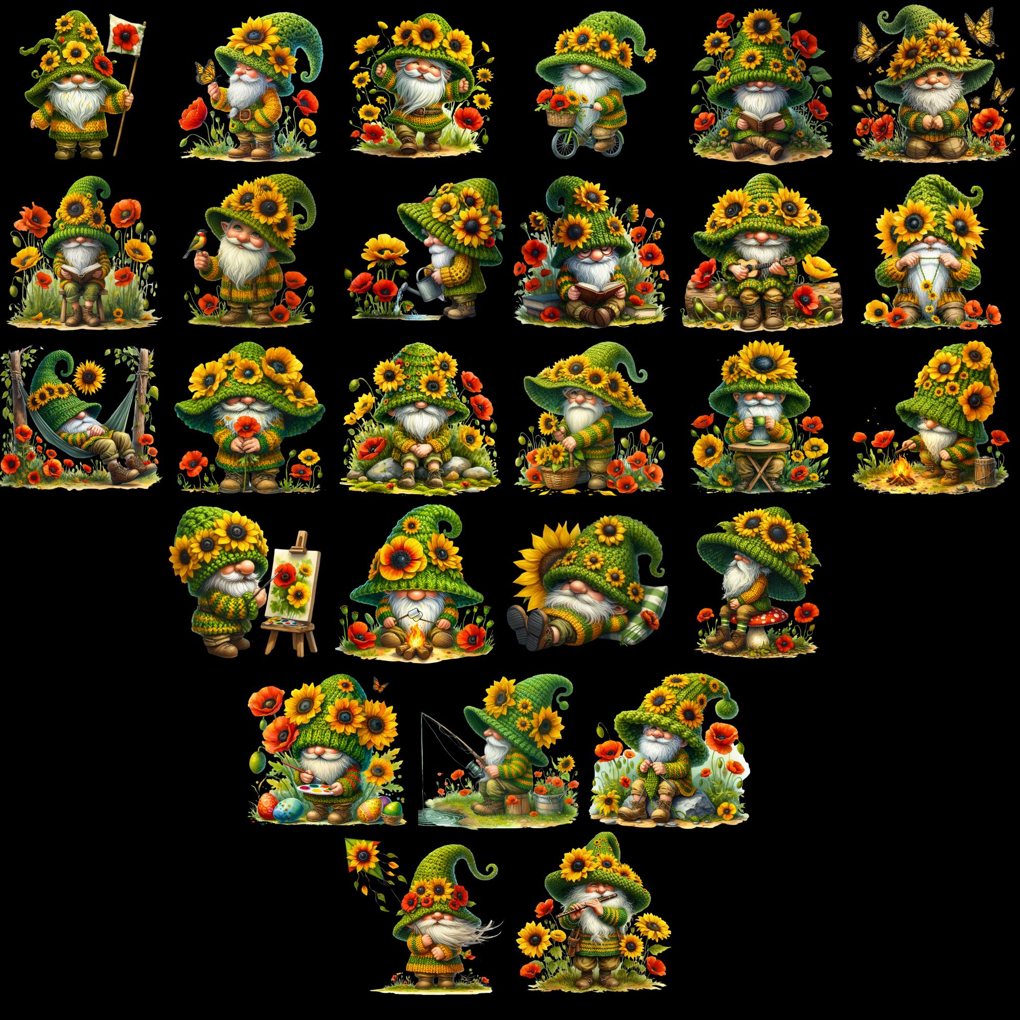 27 PNG Green Gnomes Clipart Cute Gnome, Spring Gnome, Garden Gnomes ...