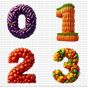 Vegetable Alphabet Clipart PNG, Veggie A–Z Letters, 38 PNG Files ...