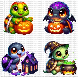 37 PNG Halloween Turtle Clipart Cute Animals, Halloween Clipart ...